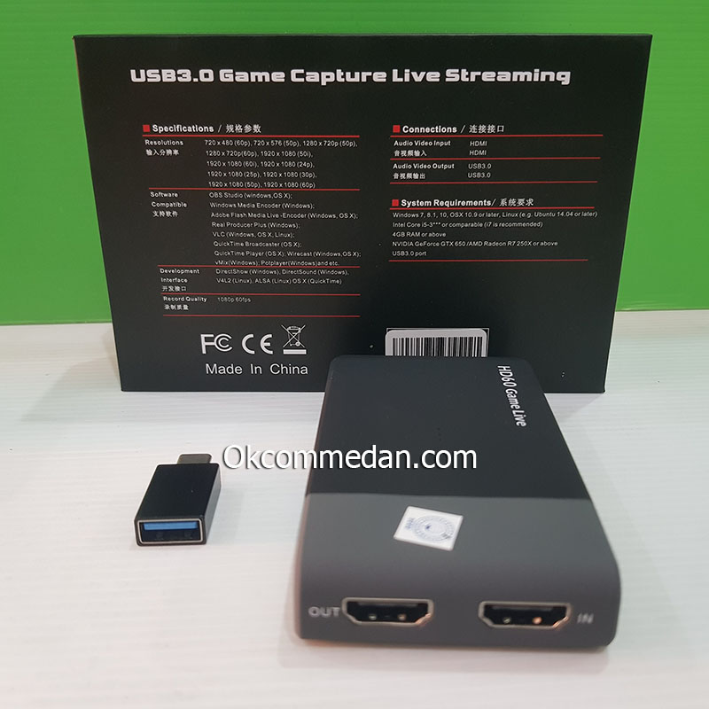 Ezcap 261M USB 3.0 Game Capture dan Live Streaming 1080p | OK COMPUTER