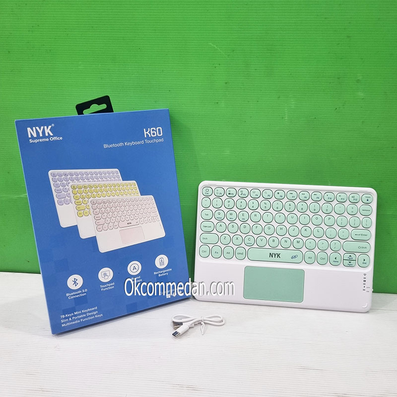 Bluetooth Keyboard dan Touchpad NYK K60 | OK COMPUTER