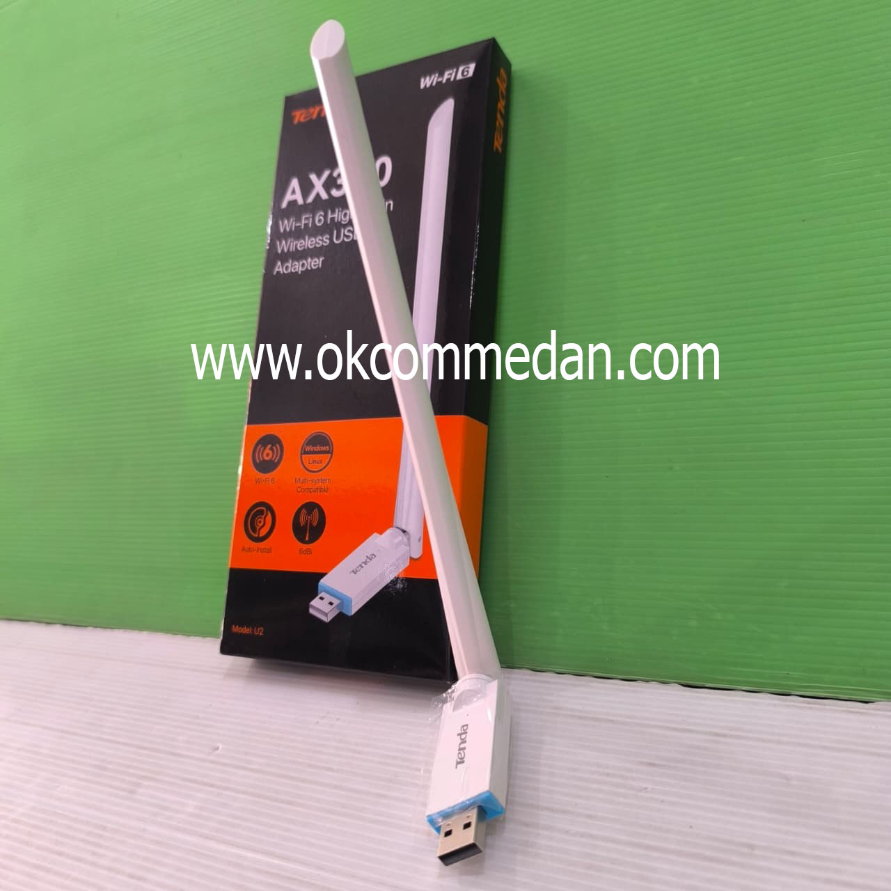 Harga Tenda U2 Wireless USB Adapter Wi-Fi 6 AX300 | OK COMPUTER