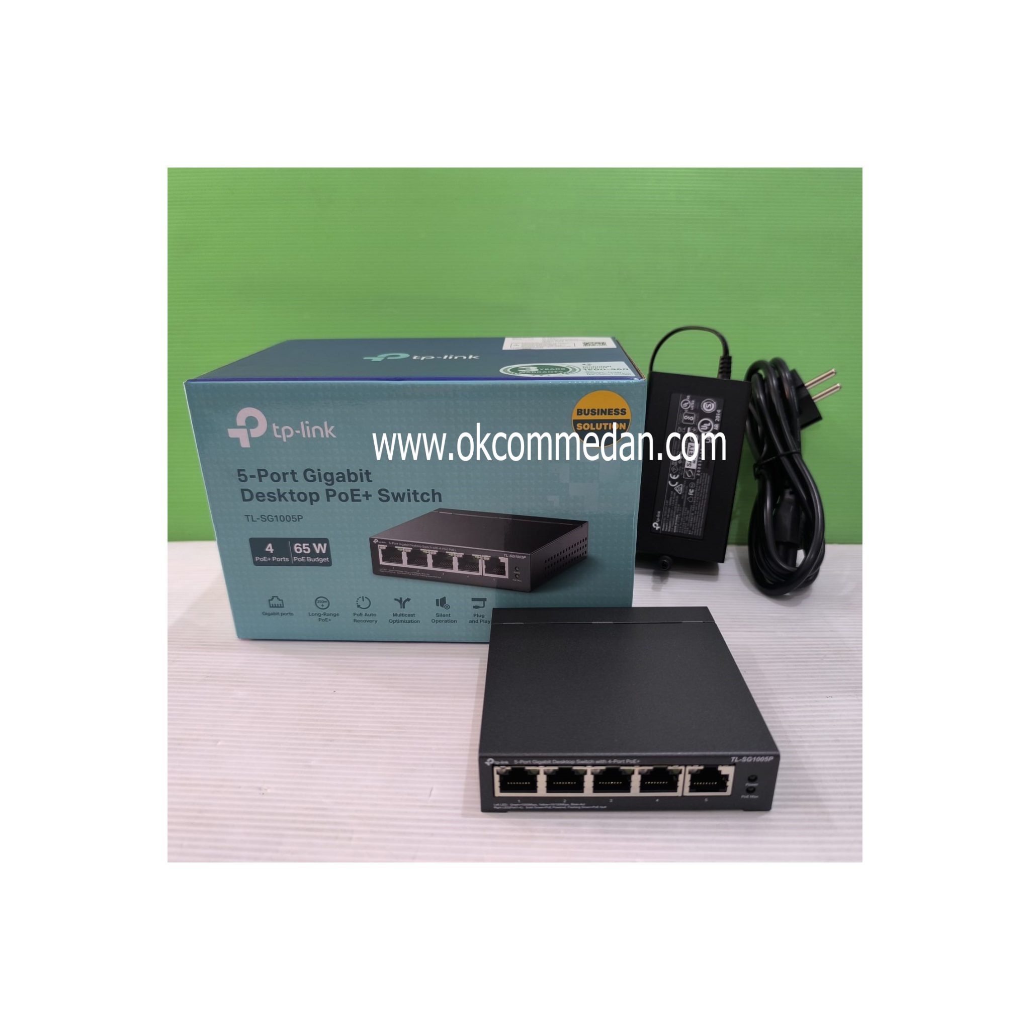 Tplink TL-SG1005p 5 Port Gigabit Switch dengan 4 port PoE